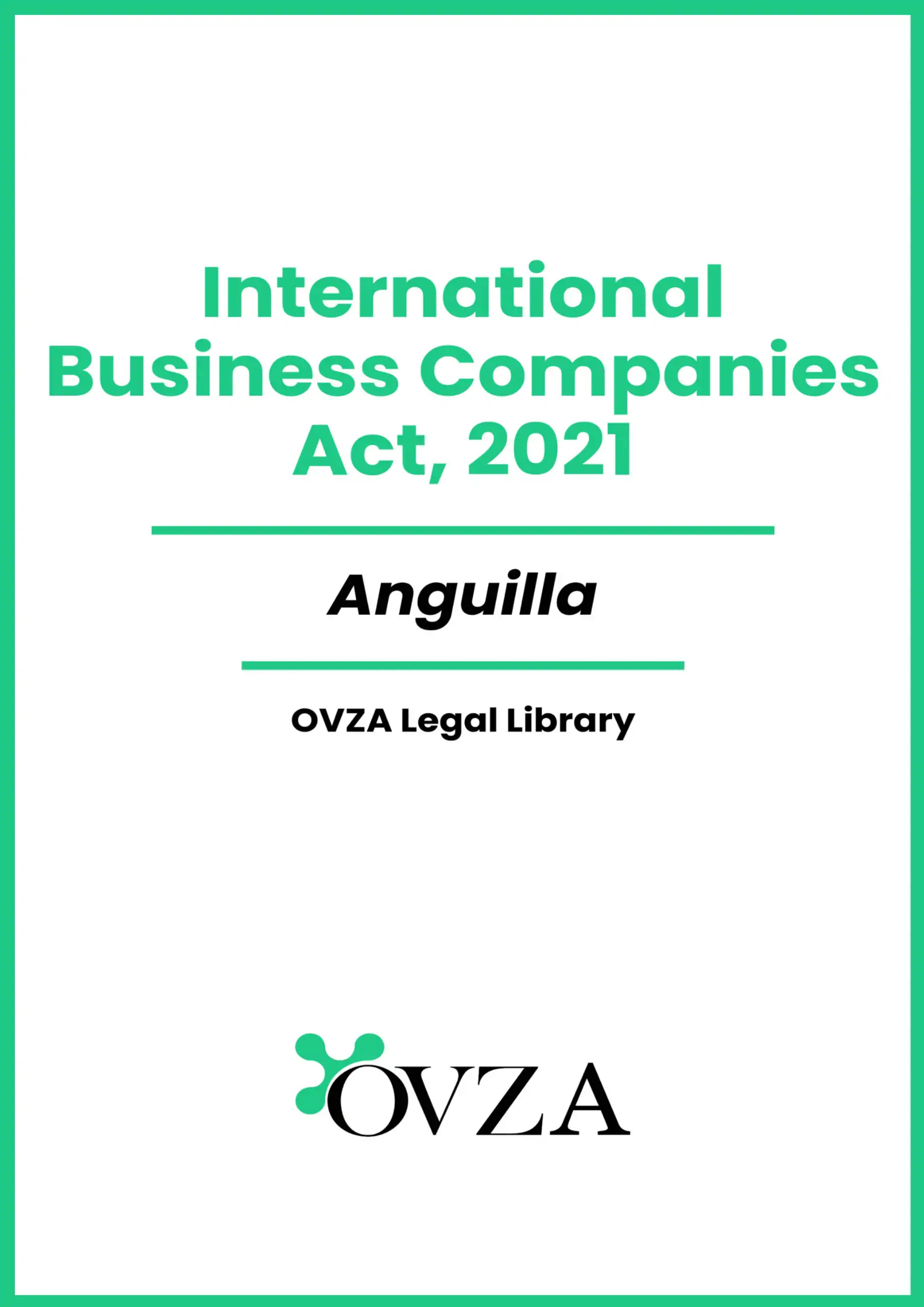 Anguilla Offshore Law – International Business Companies Act
